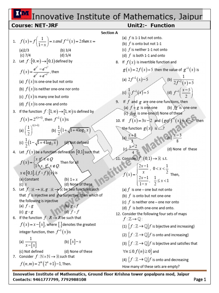 Functions | PDF | Zero Of A Function | Function (Mathematics)