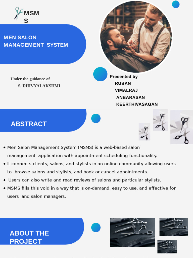 Men Salon Management System Overview | PDF | Information Technology ...