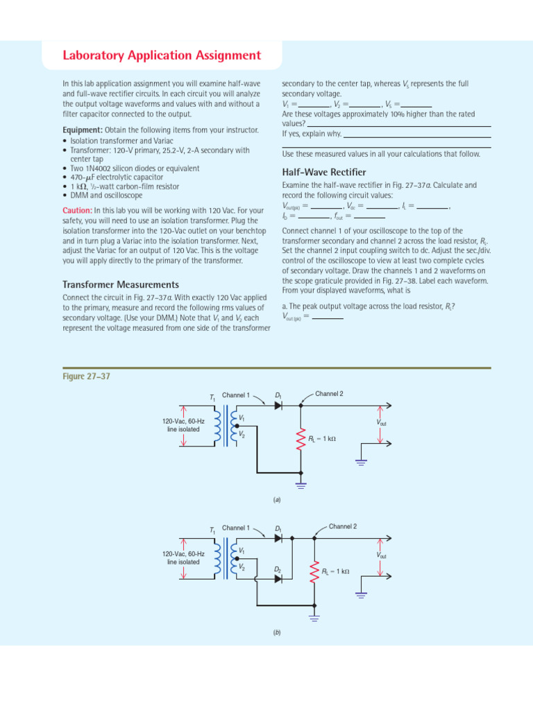 Diodes and Diode Applications | PDF | Rectifier | Electrical Circuits