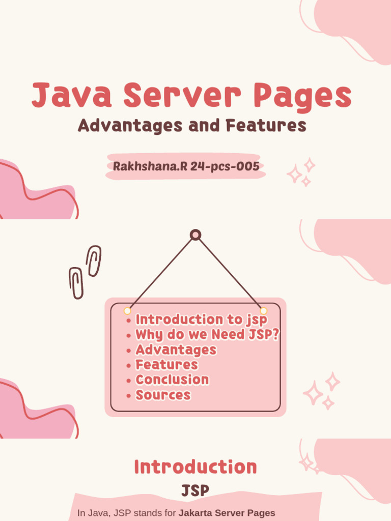 JSP Advantages and Features | PDF | Computing | Software Engineering