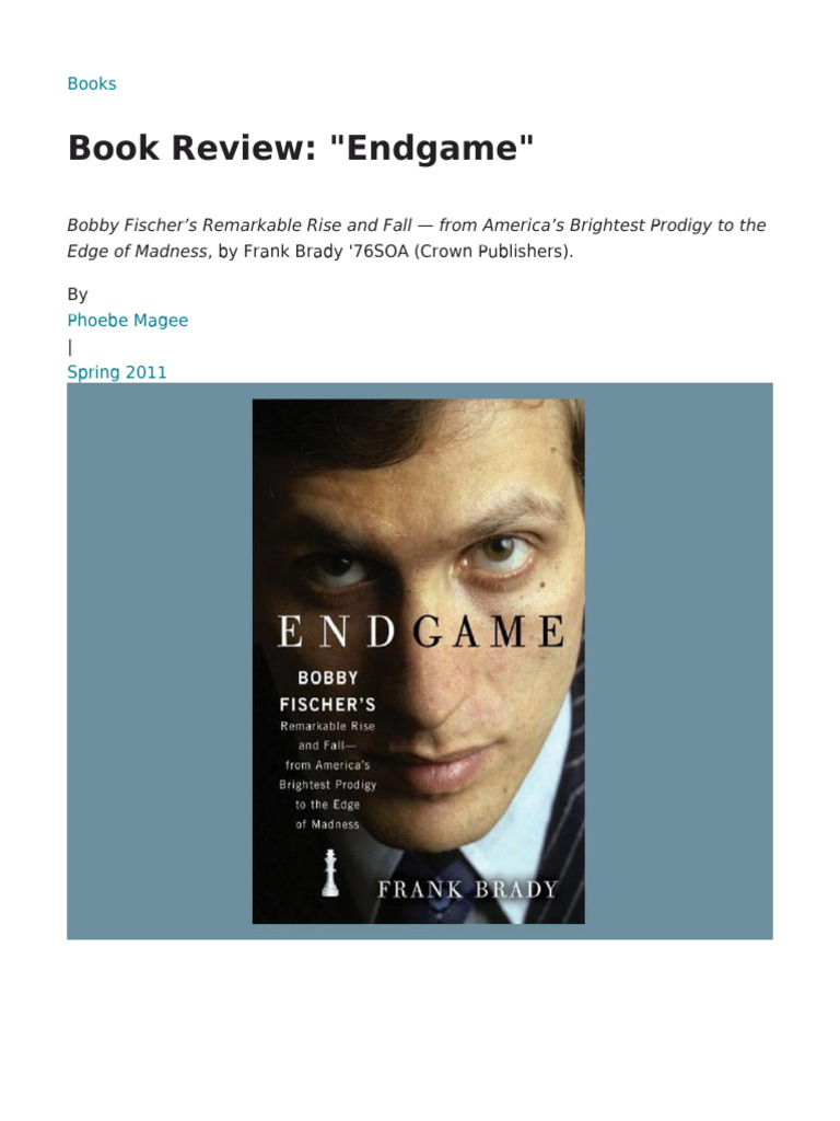 Book Review Endgame | PDF | Chess