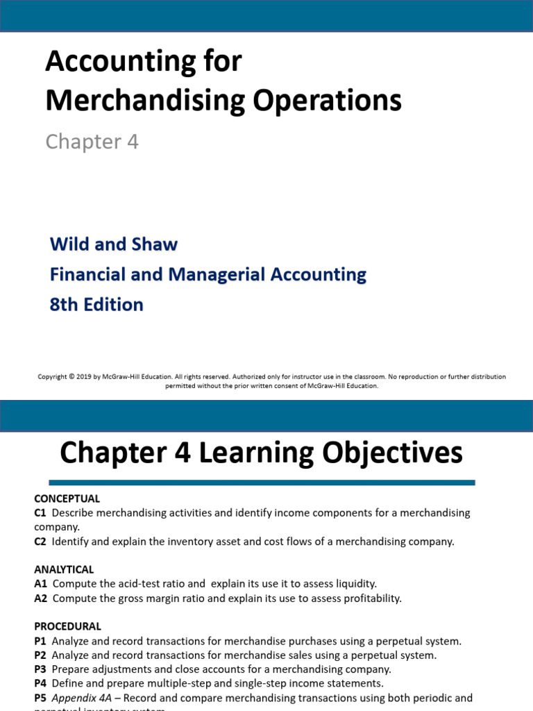 Chapter 4 Accounting For Merchandising Businesses-1 | PDF | Sales ...