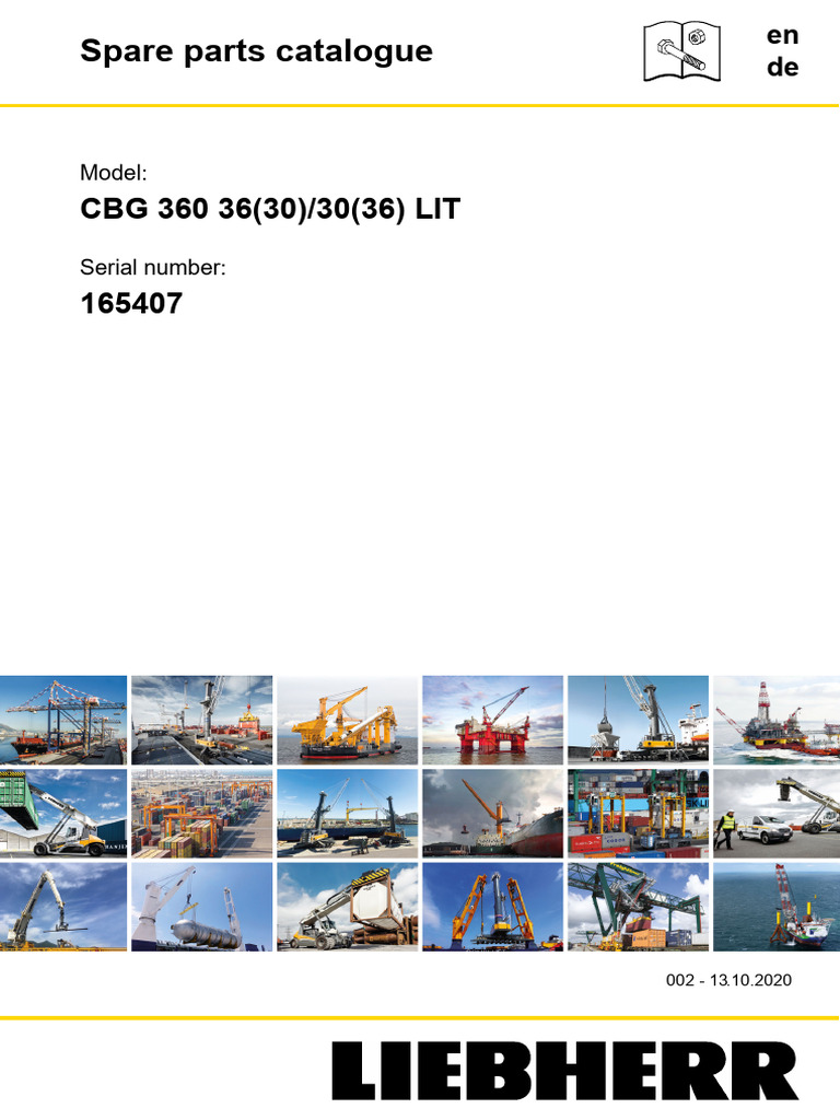 Liebherr Spare Parts Catalogue Guide | PDF | Screw | Washer (Hardware)