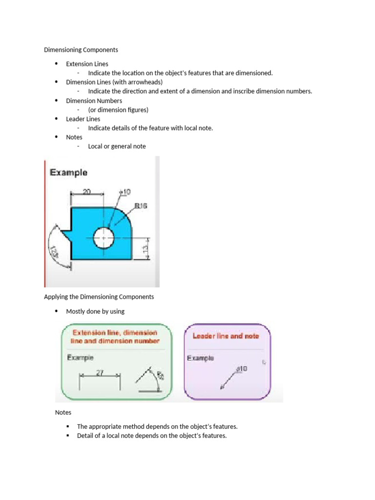 Dimensioning Components - CAD | PDF | Angle | Geometry