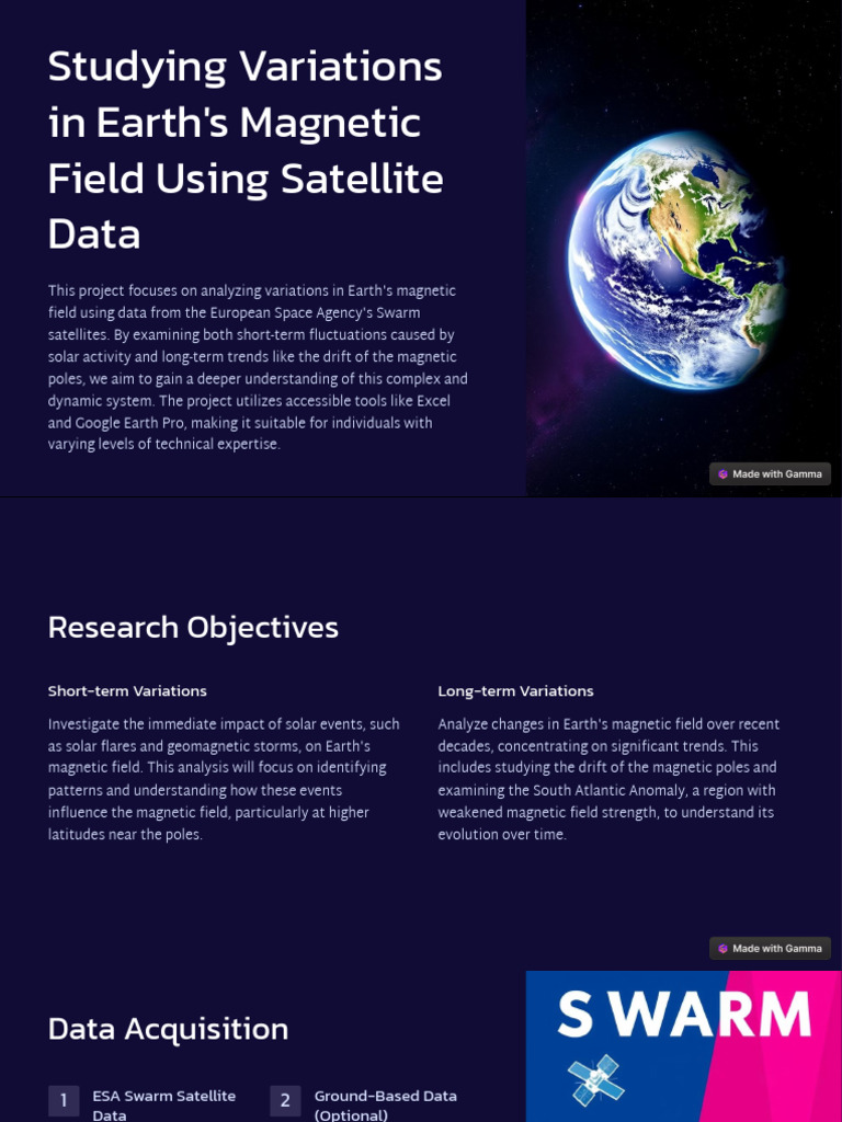 Group 1 Project | PDF | Earth's Magnetic Field | Magnetic Field