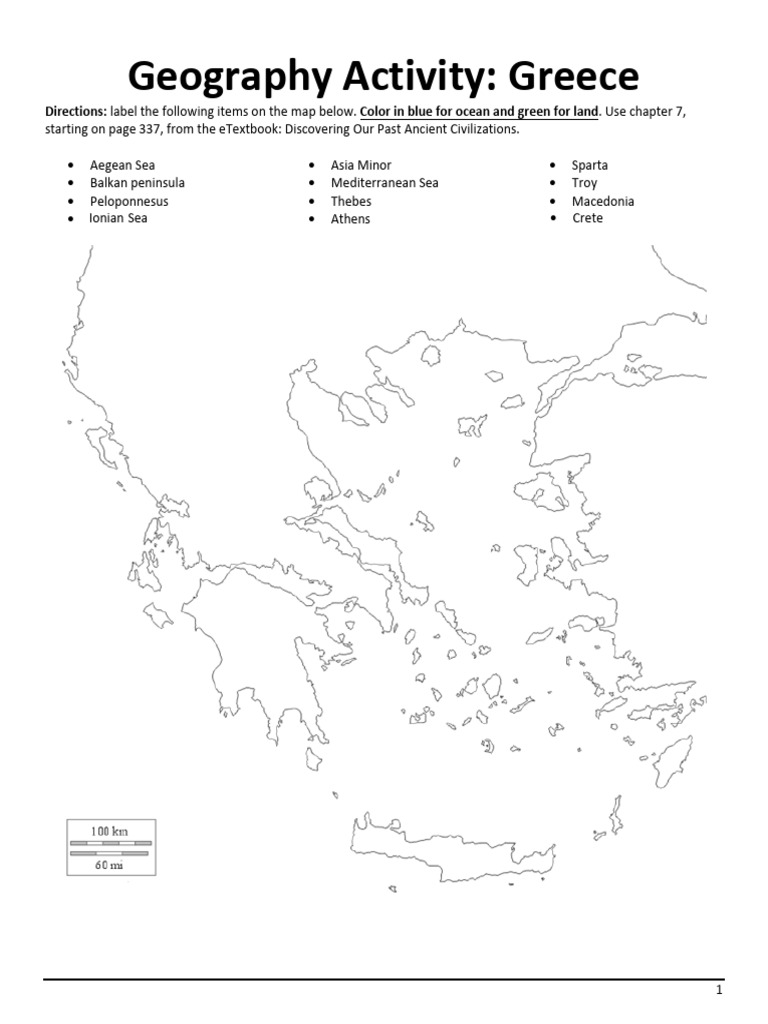 Ancient Greece Geography and Trade Map | PDF | Greece | Greeks