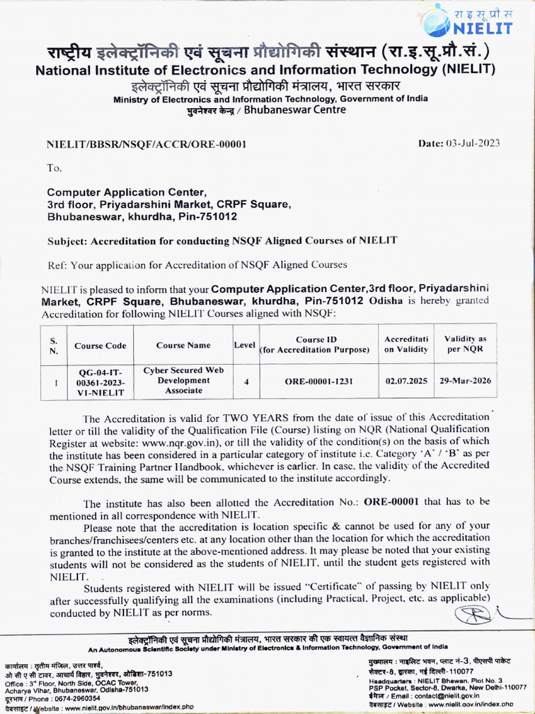 Cyber Secured Web Development Associate | PDF | Information Technology ...