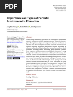 Epstein's Framework of Six Types of Parental Involvement | PDF ...