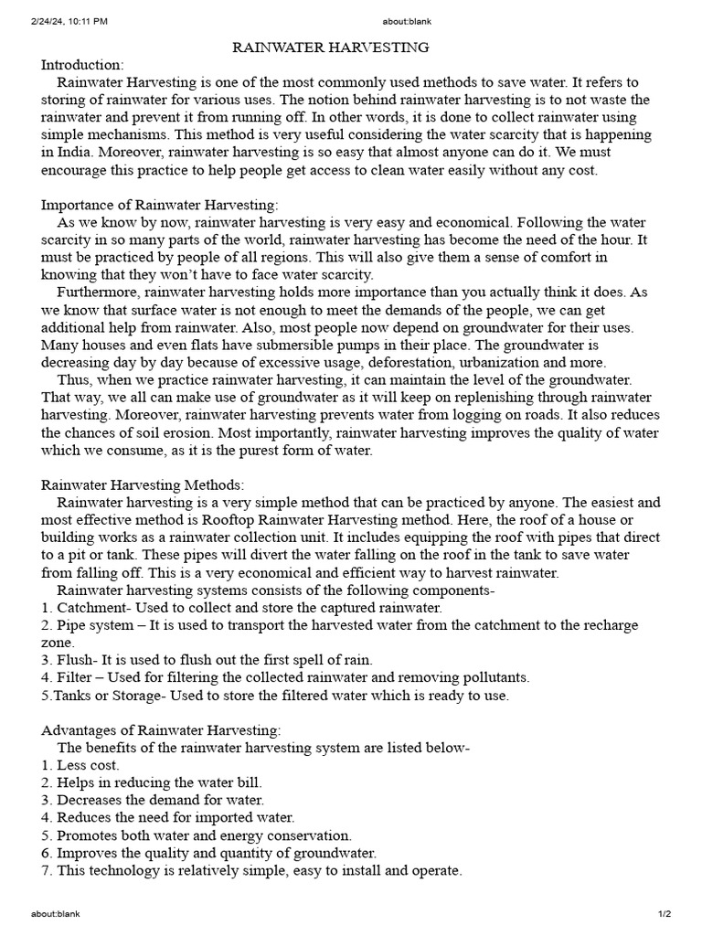 PROJECT new water | PDF | Water | Civil Engineering