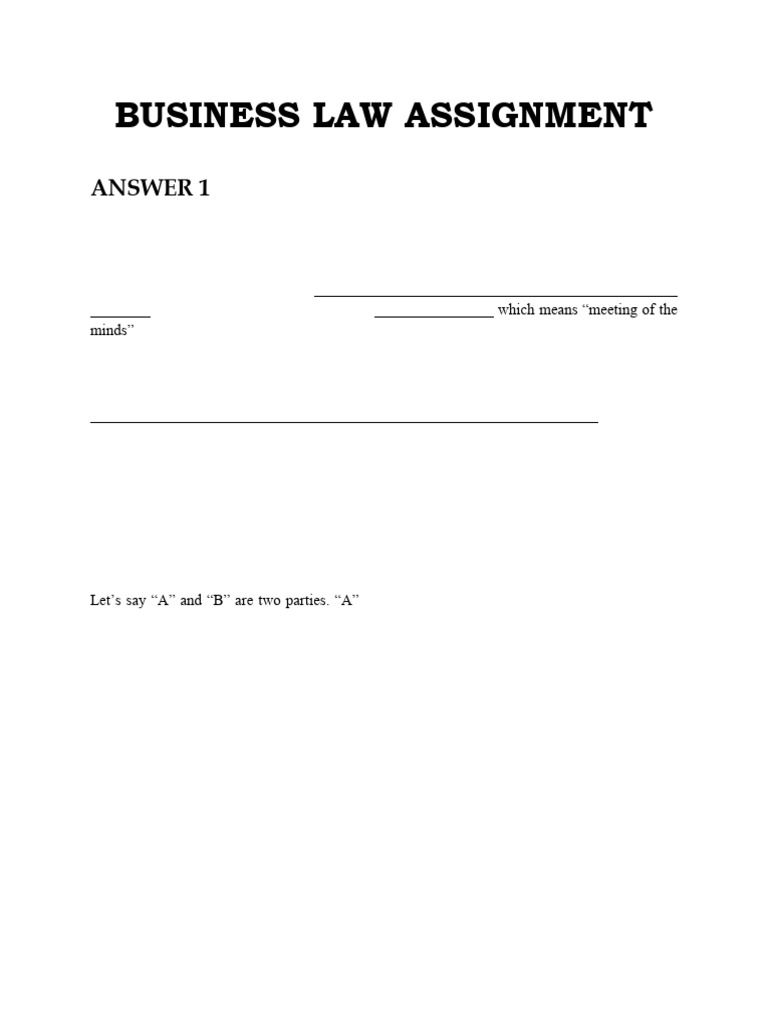 BUSINESS LAW ASSIGNMENT | PDF | Pension | Salary