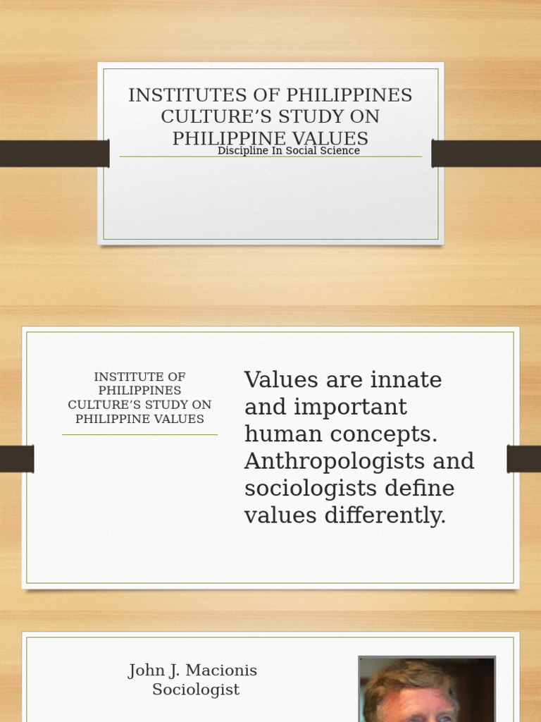 Philippine Values: A Cultural Study | PDF | Philippines | Society