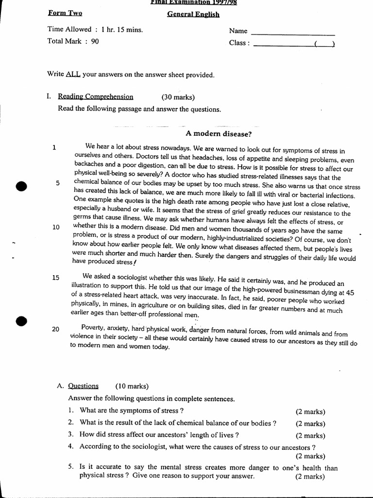 97-98 Ans. Sheet + Ans. Key | PDF