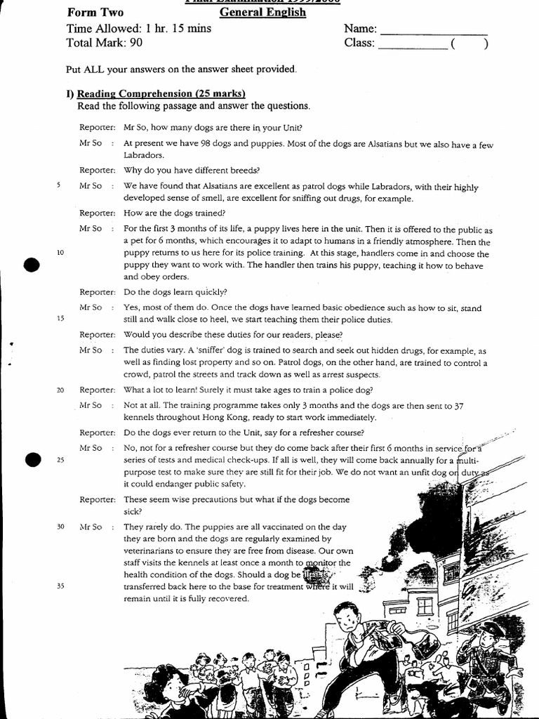 99-00 Ans. Sheet + Ans. Key | PDF