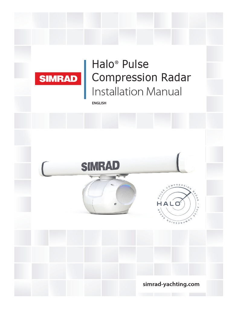 Simrad Halo Pulse Compression Radar Installation Manual | PDF | Radar ...