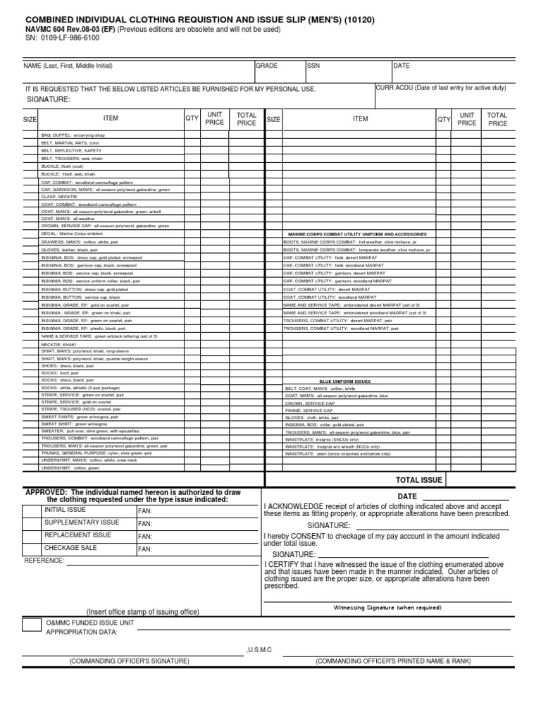 NAVMC 604 | Trousers | Sock