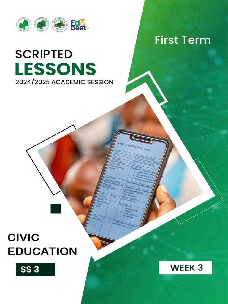 Civic Education-Ss3 1st Term Week 3 | PDF | Teaching Method | Teachers