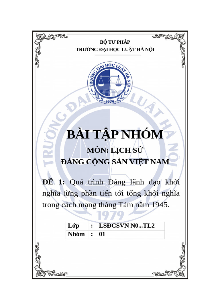 LỊCH SỬ ĐẢNG BTN final.final.final | PDF