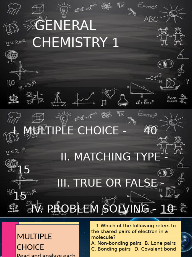 General Chemistry Review Material | PDF | Chemical Bond | Covalent Bond