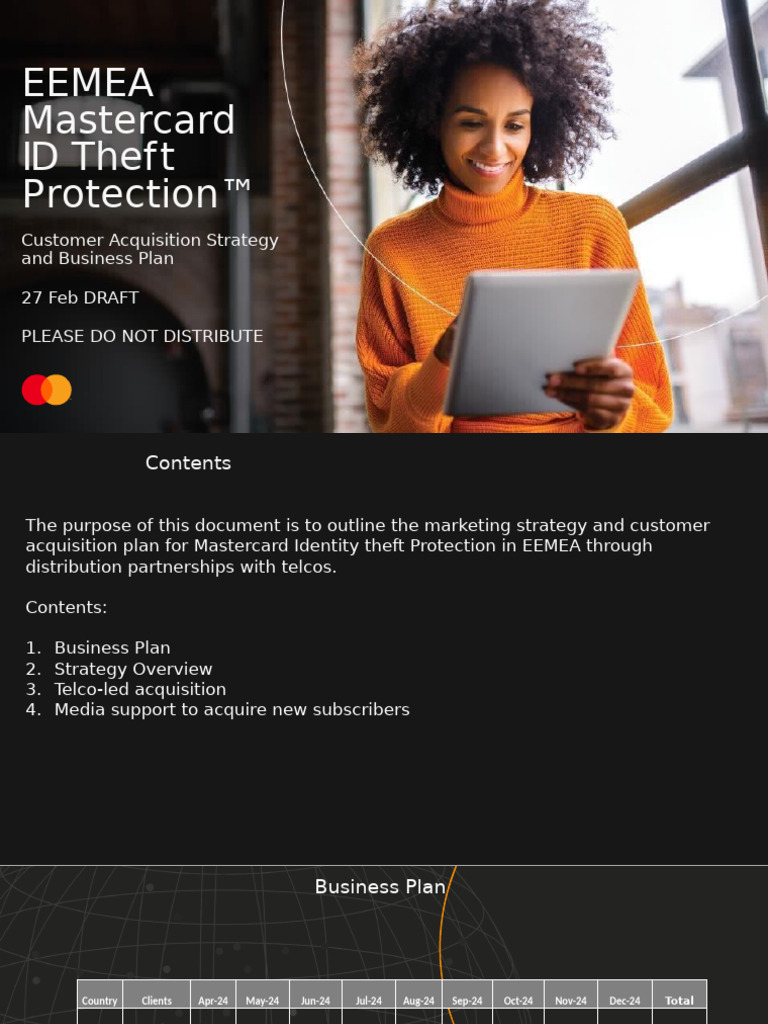 EEMEA IDP Customer Acquisition - Strategy and Business Plan | PDF ...