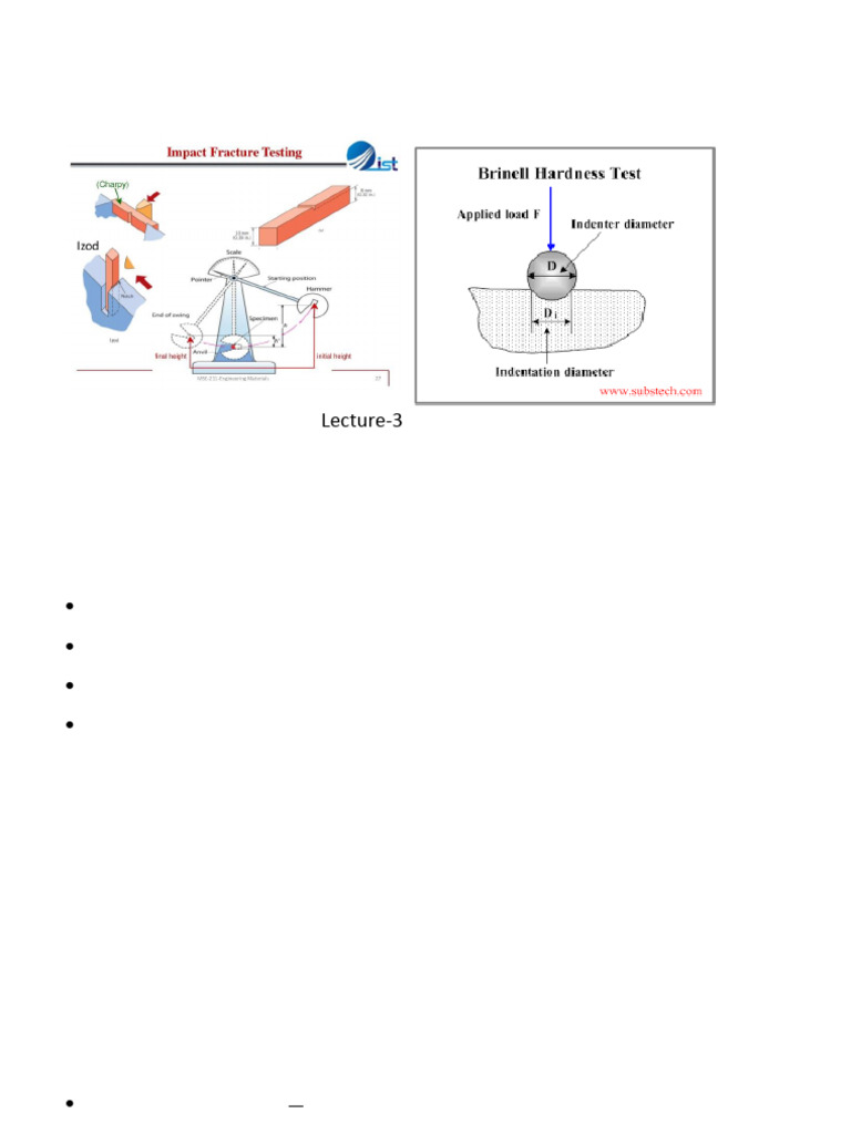 Method of Testing: Lecture-3 | PDF | Deformation (Engineering) | Hardness