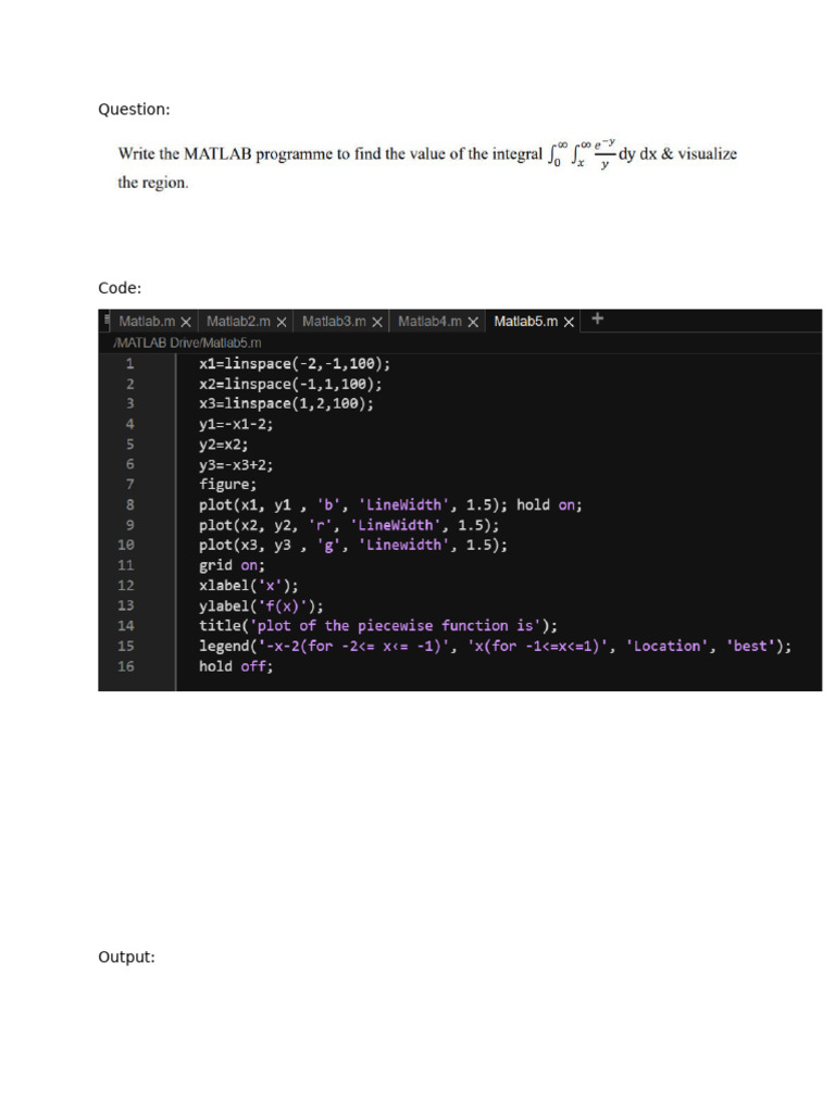 Matlab-4 | PDF