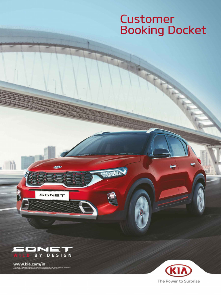 KIA_SONET_BookingDocket | PDF | Receipt | Payments