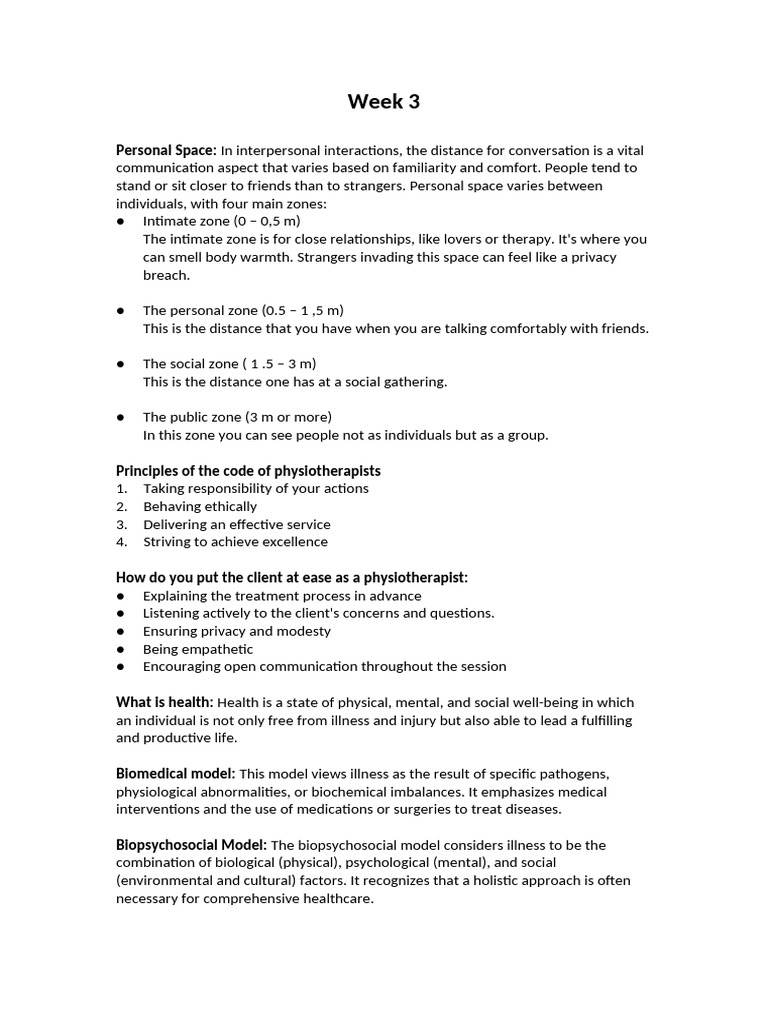 Preparation - Week 3 | PDF | Behavior | Psychology