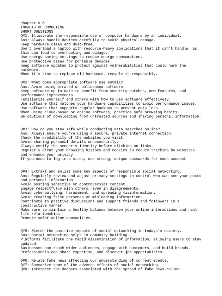 zoha_comp_ch#6 | PDF | Privacy | Information Age