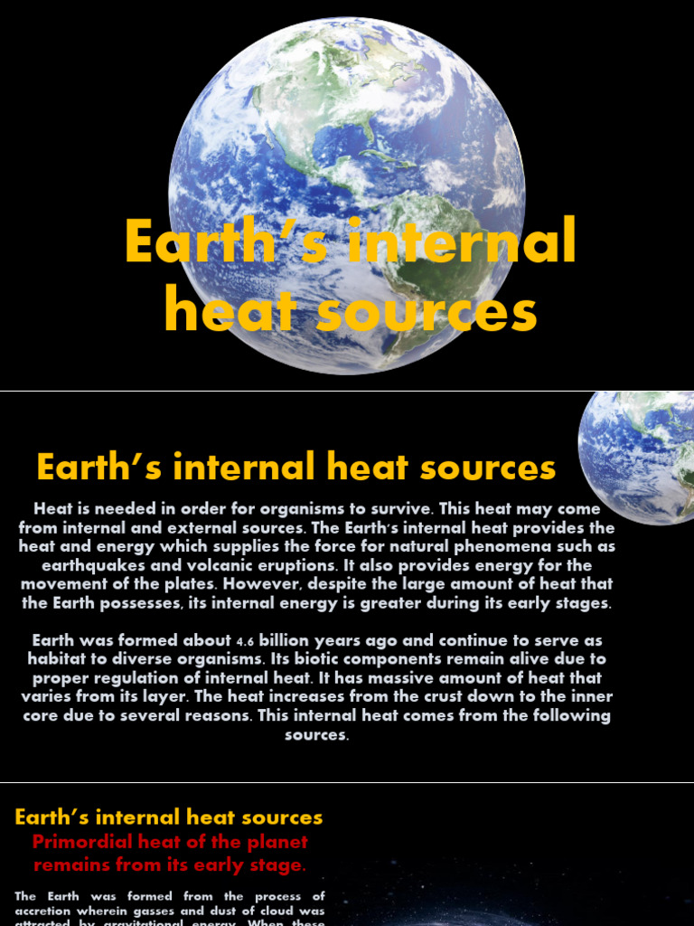 Earth's Internal Heat Sources | PDF | Earth | Planetary Core
