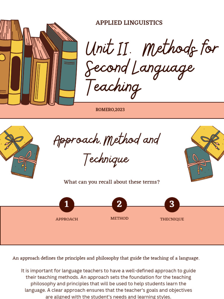 Second Language Teaching Methods Guide | PDF | Language Education ...