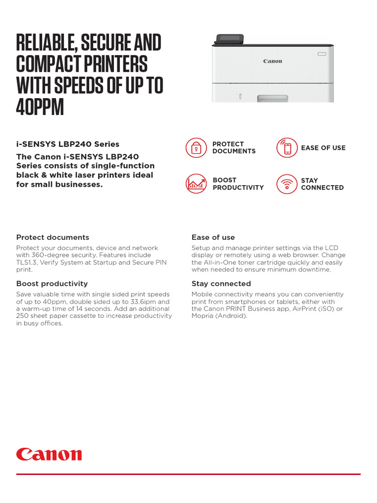 Canon Lbp246dw | PDF | Printer (Computing) | Canon Inc.