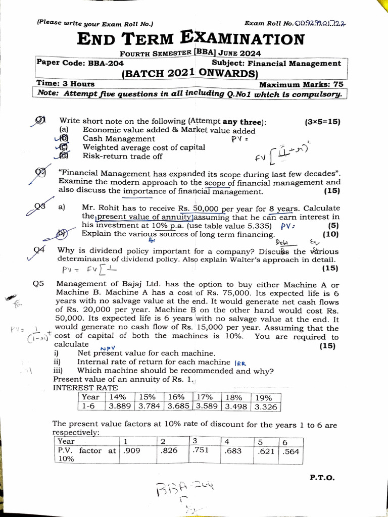 Financial Management | PDF | Business | Finance & Money Management