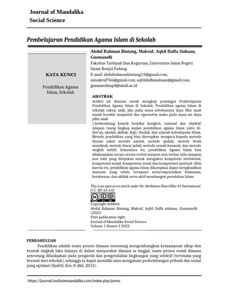 Jurnal Pai | PDF | Kesehatan Holistik | Sains & Matematika