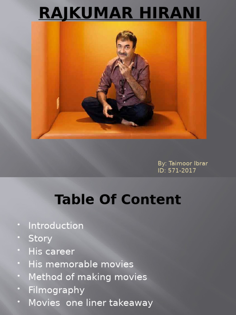 Rajkumar Hirani | PDF