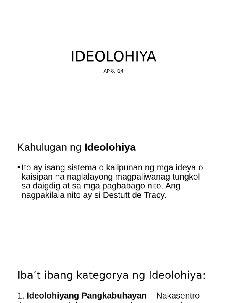 5 Ideolohiya | PDF