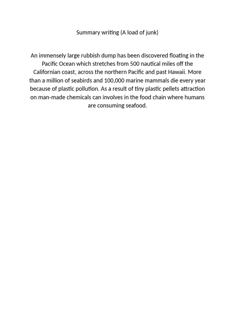 Summary Writing | PDF