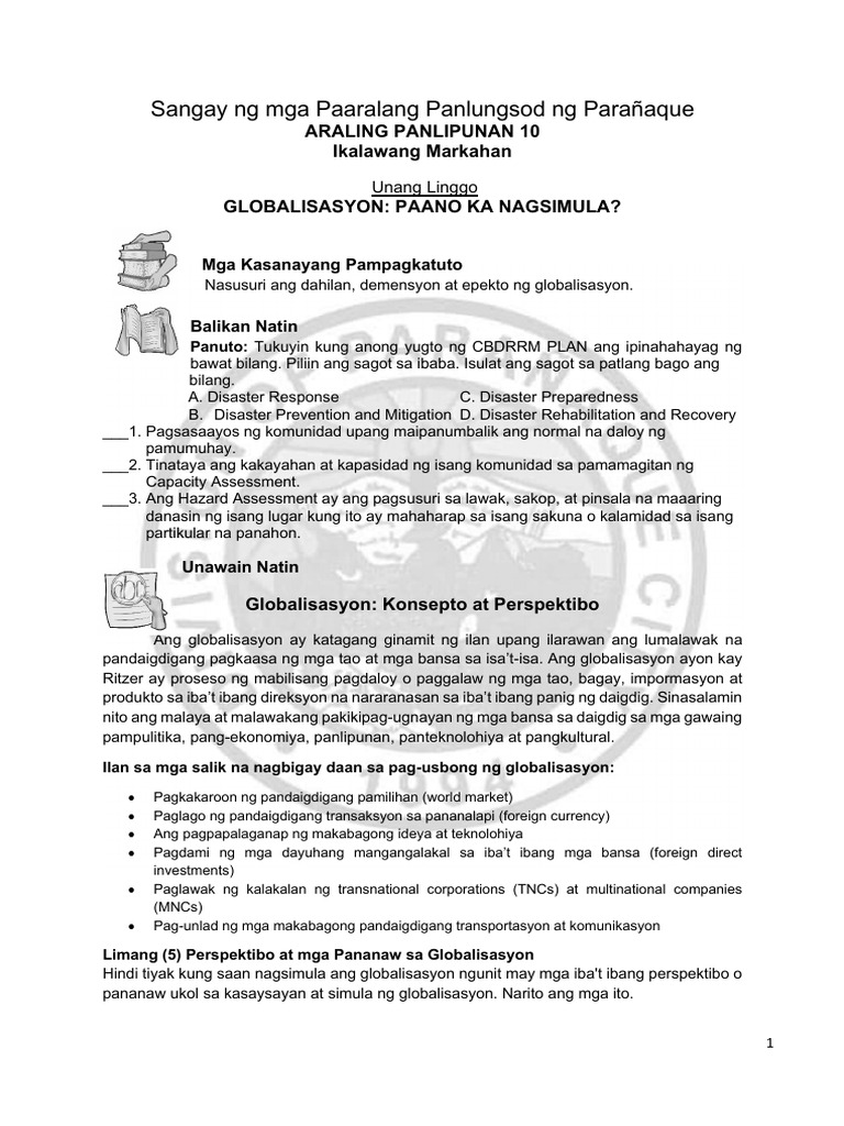 AP10 2nd Quarter Module | PDF