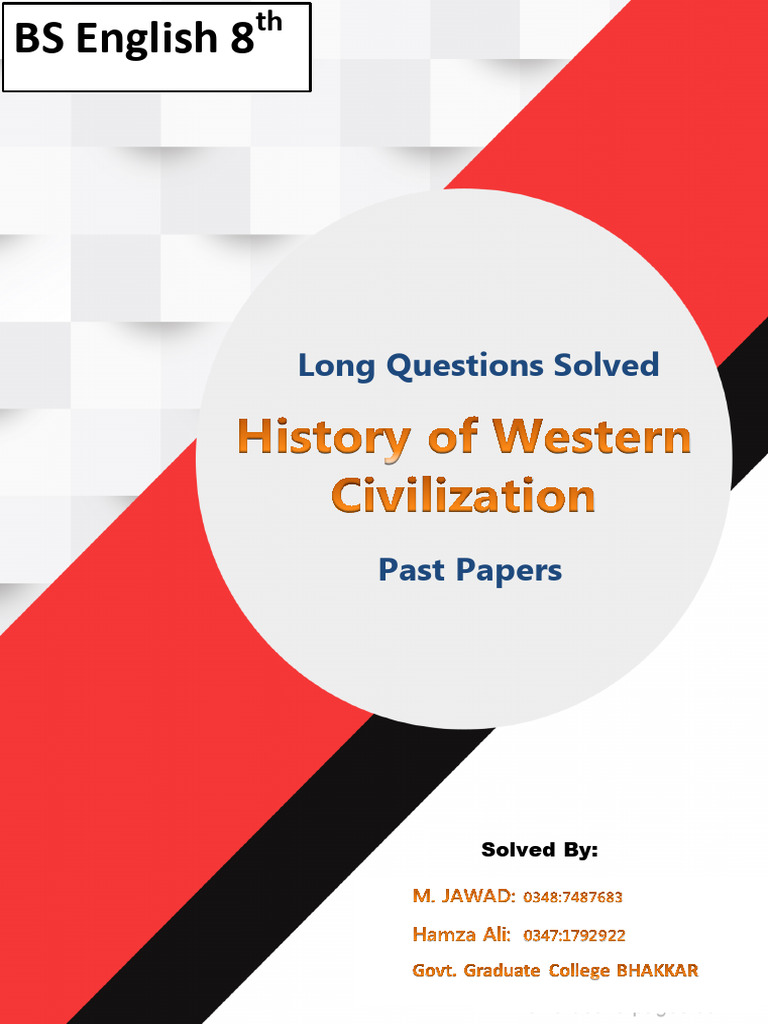 Long Solved History of Western Civilization | PDF | Roman Republic ...