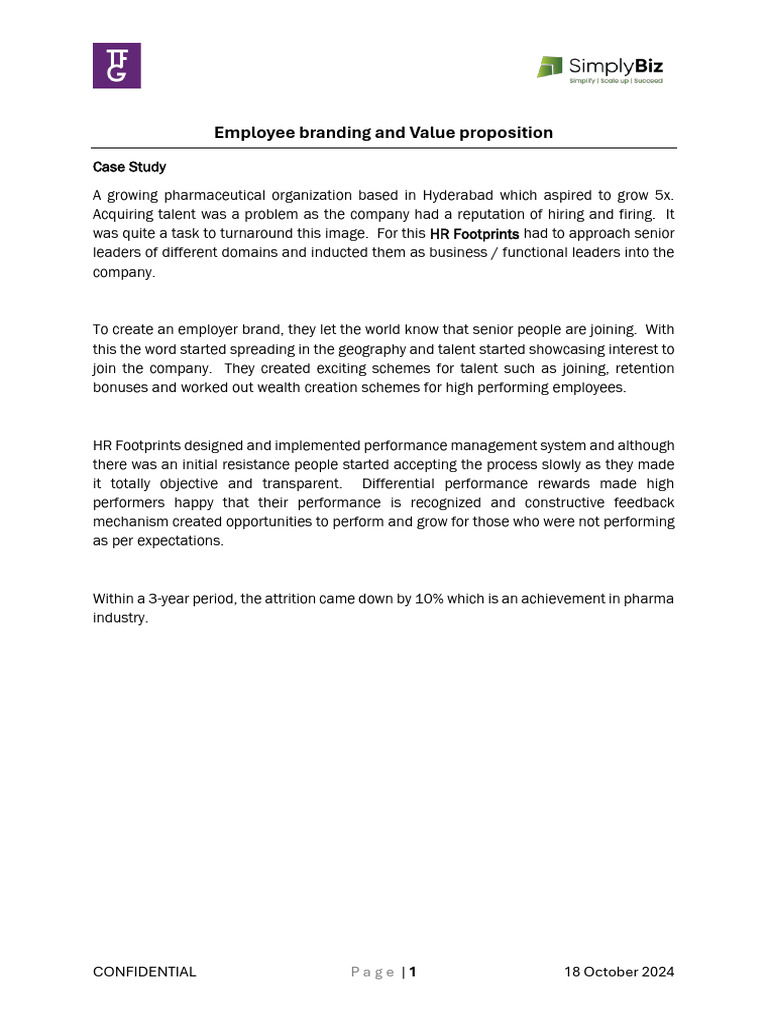 Employee Branding and Value Proposition | PDF