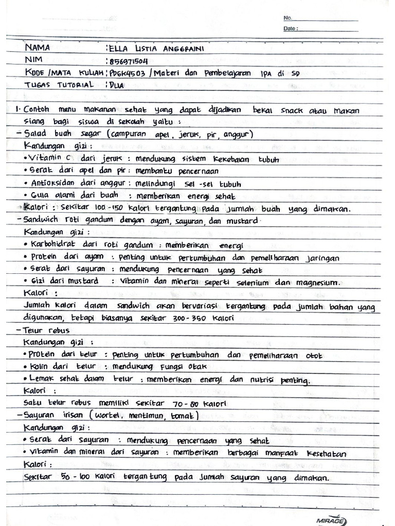 TT2 - Ipa - Ella Listia Anggraini | PDF