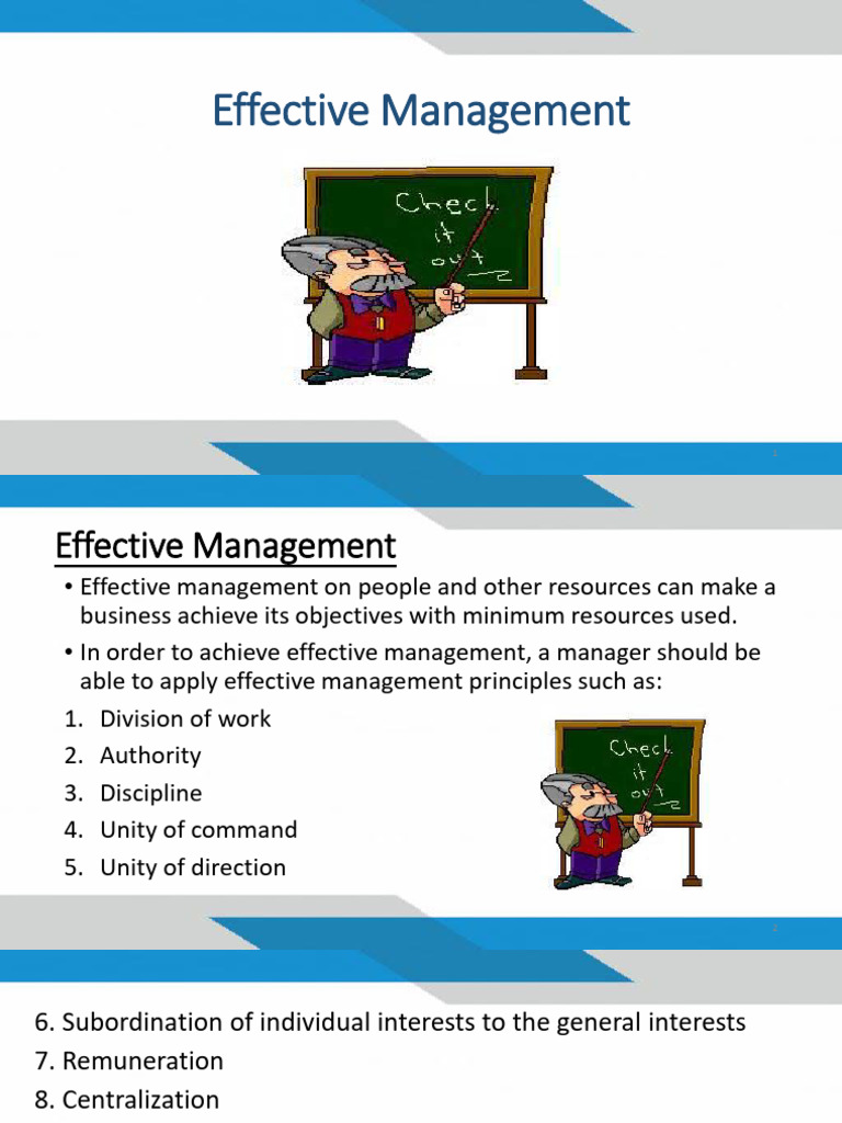 Effective Management in Technology | PDF | Goal | Division Of Labour