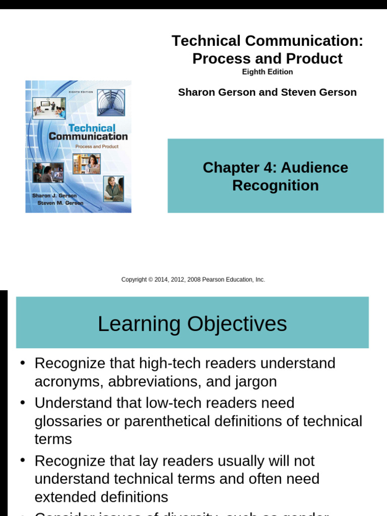 Gerson8e - Ppt04-Audience Recognition | PDF | Jargon | Technical Communication