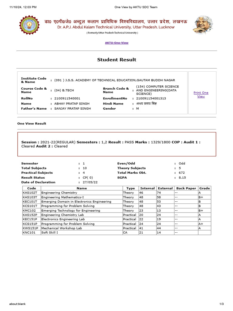 One View by AKTU SDC Team | PDF | Analytics | Data