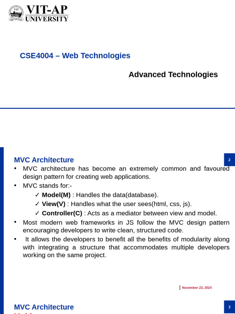 3) MVC Architecture | PDF | Model–View–Controller | Angular Js 3) MVC Architecture | PDF | Model–View–Controller | Angular Js