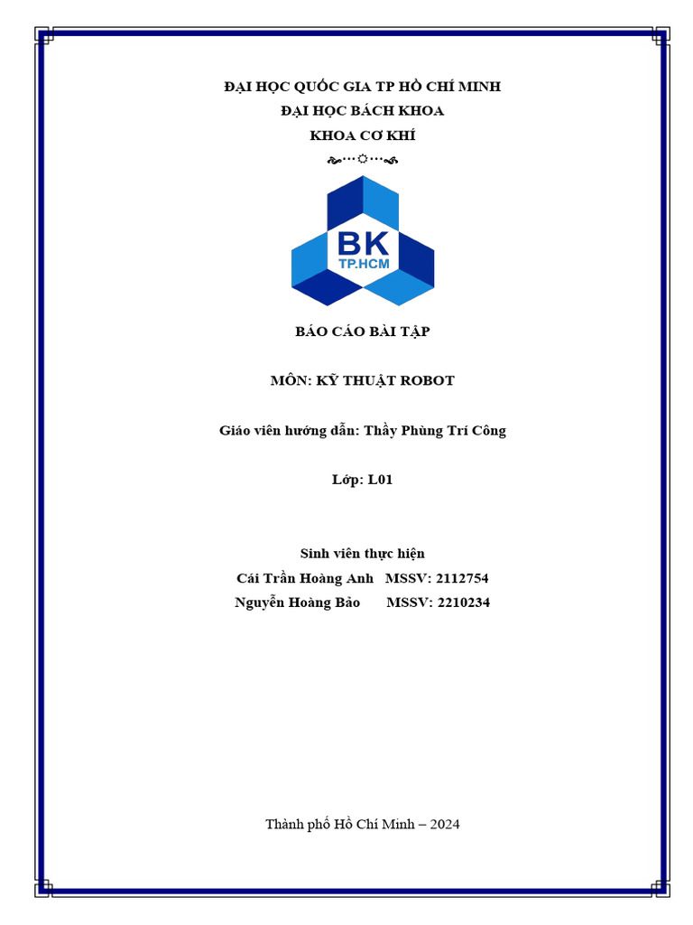 Cái Trần Hoàng Anh - L01 | PDF