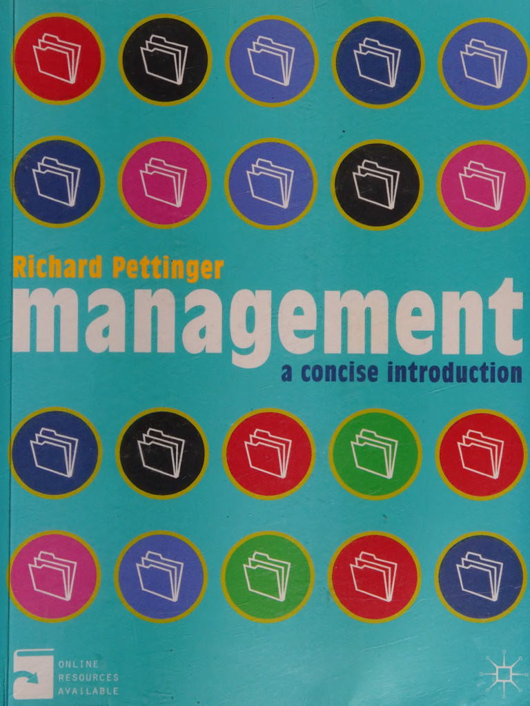 Management - A Concise Introduction - Richard Pettinger - Bloomsbury UK ...