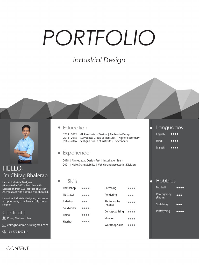 Chirag Bhalerao - Portfolio2.0 | PDF