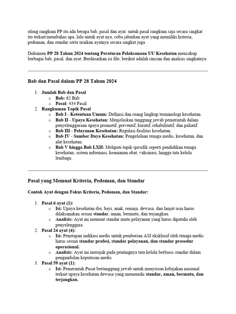 PP 28 Tahun 2024 Soal Dan Rangkuman Nya | PDF | Pengembangan Diri ...