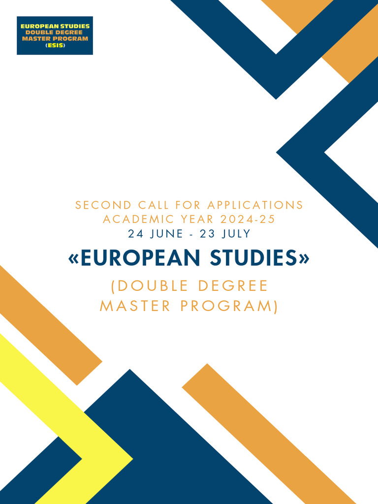 ESIS Call of Application | PDF | Academic Degree | Qualifications