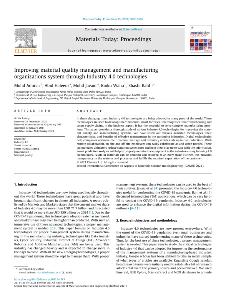 Improving Material Quality Management | PDF | Internet Of Things ...